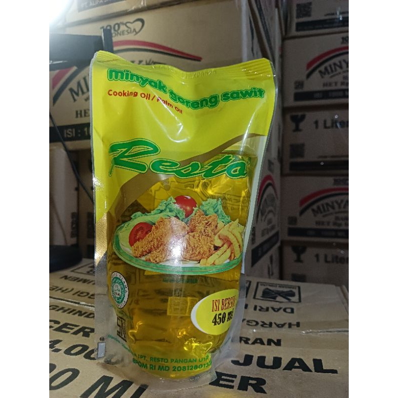 Jual minyak resto 1 liter 900ml dan 450 ml minyak premium minyak goreng ...