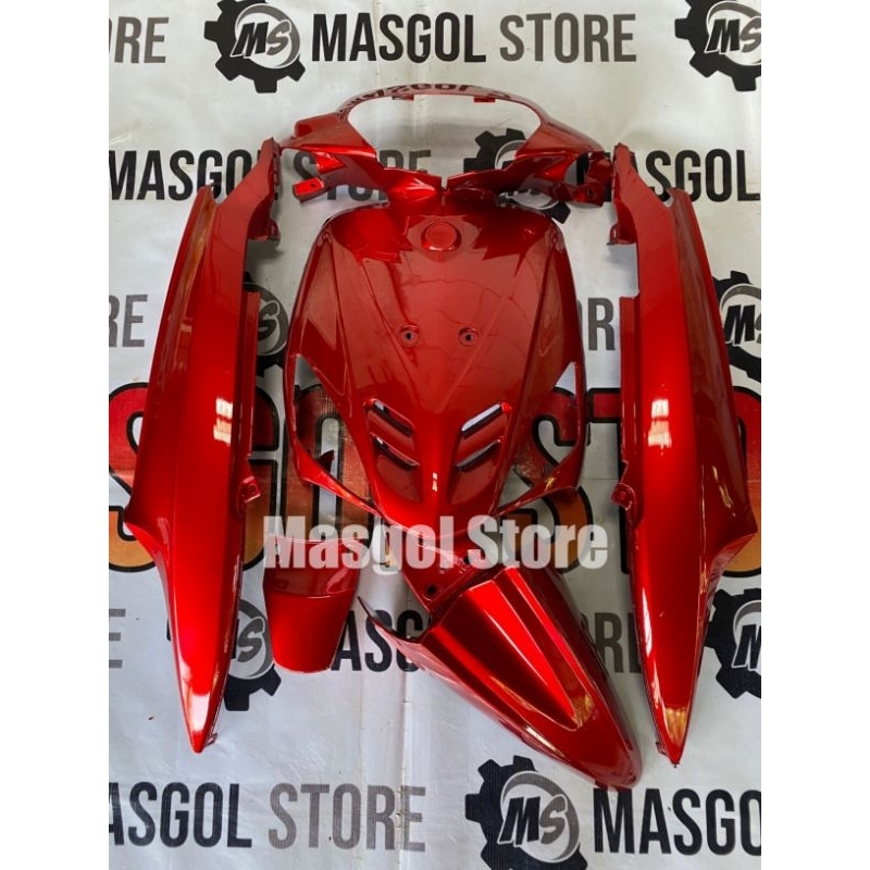 Jual Cover Full body halus Yamaha Mio Sporty Merah maroon / Mio lama ...
