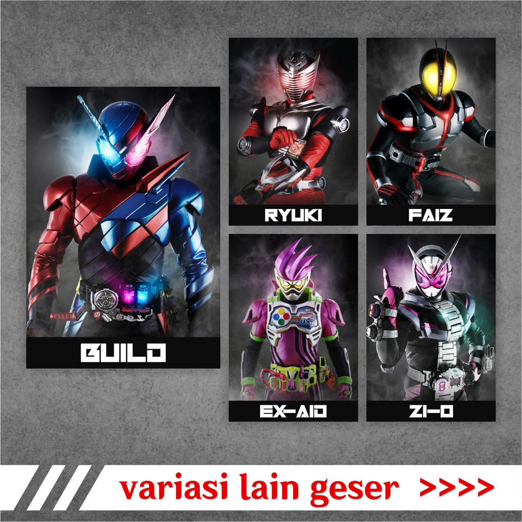 Jual Koleksi Poster A3 Anime Tokusatsu Kamen Rider A - Kuuga Agito ...