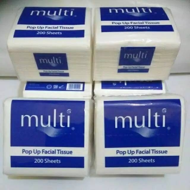 Jual Tisu Multi Pop Up Facial Tissue 200 Sheets 2 Ply Tisu Wajah Multi ...