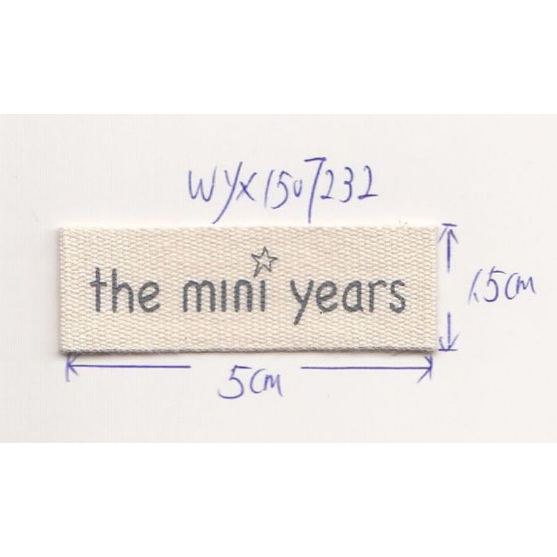 Jual (500pcs)label baju bahan katun lokal label piterban lokal label ...
