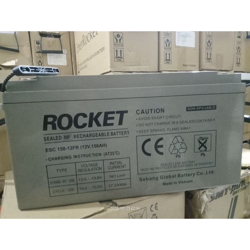 Jual Battery Vrla Rocket 12V,150AH New | Shopee Indonesia