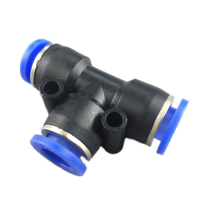 Jual MPE Fitting Pneumatic T PE / TEE 4mm 6mm 8mm 10mm 12mm 14mm 16mm ...