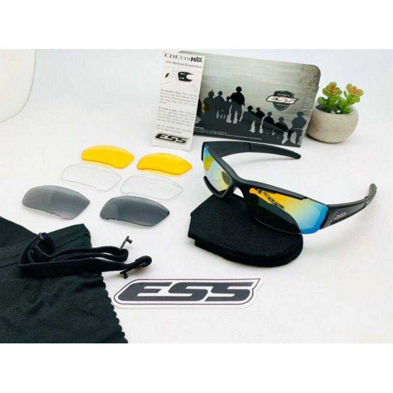 Jual Kaca mata tactical ESS CDI polarized 4 lens military sunglasses ...