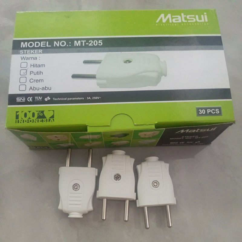 Jual Steker gepeng/Steker mini colokan listrik Bahan tebal dan ...