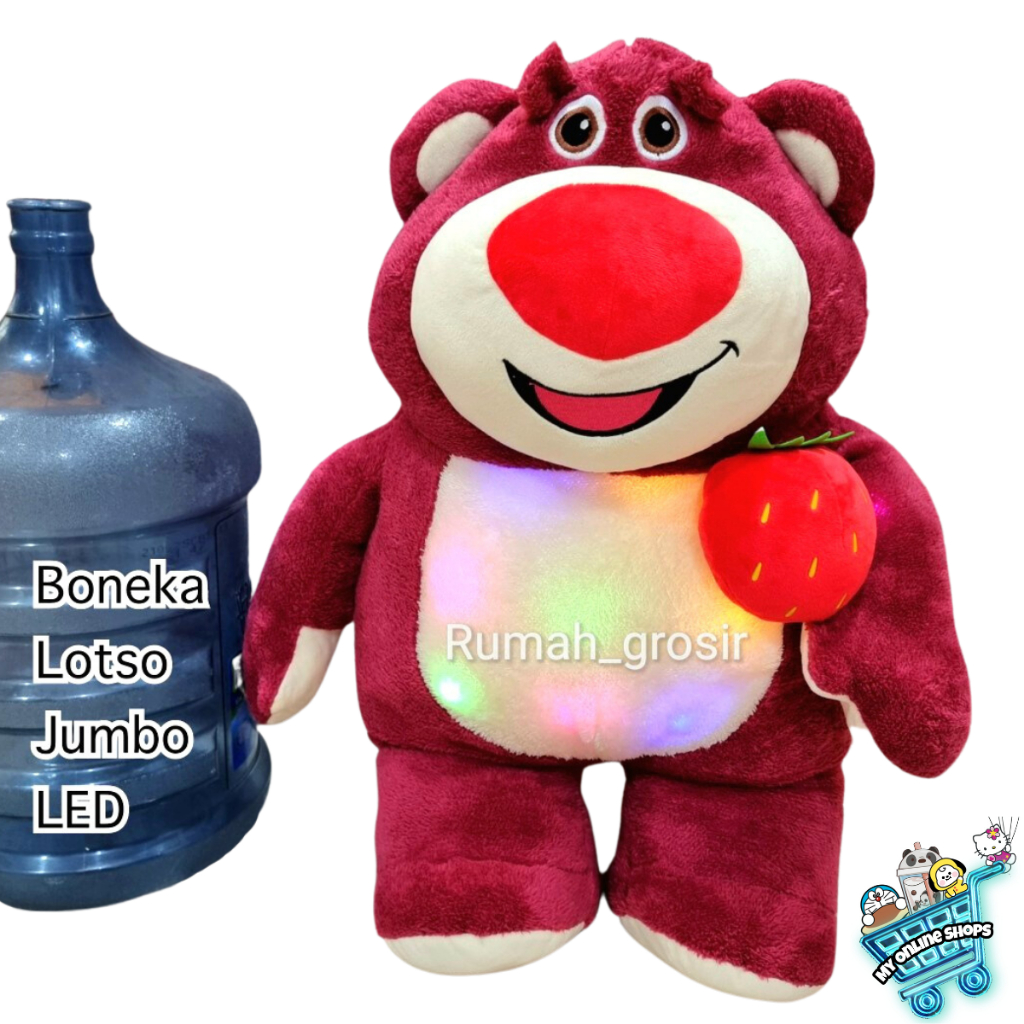 Jual Boneka Lotso Jumbo Bear Strawberry Toy Beruang Mainan Mewah Jumbo ...
