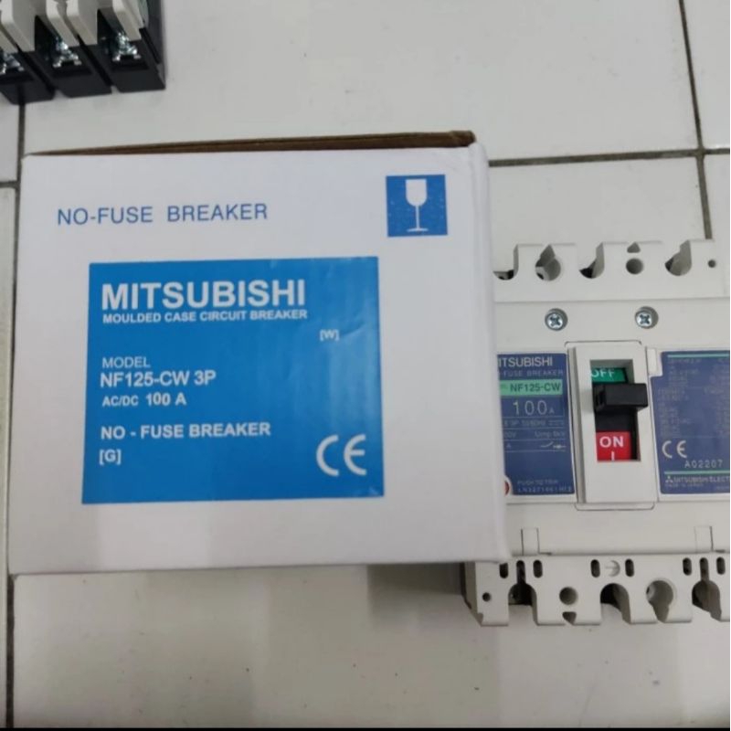 Jual MCCB NFB breaker Mitsubishi NF-125CW NF125CW NF125-CW 100A | Shopee Indonesia