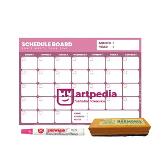 Jual Schedule Board / Schedule Board Warna Dasar dan Pastel / Paket ...