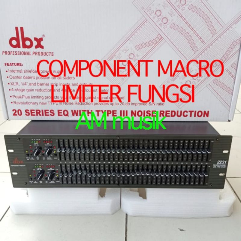Jual EQUALIZER 2231 COMPONENT MACRO LIMITER FUNGSI 2231 2x31 BAND ...