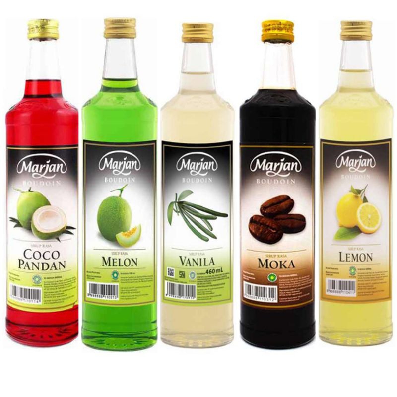 Jual (instant saja) Marjan Boudoin Syrup Cocopandan melon lemon moka ...