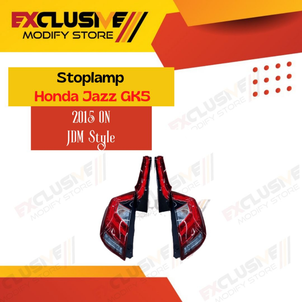 Jual STOPLAMP HONDA JAZZ GK5 JDM STYLE Original Made in Japan | Shopee ...