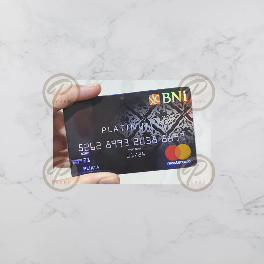 Jual [FAKE] BNI Platinum Hologram Card Sticker - Card Cover Skin ...