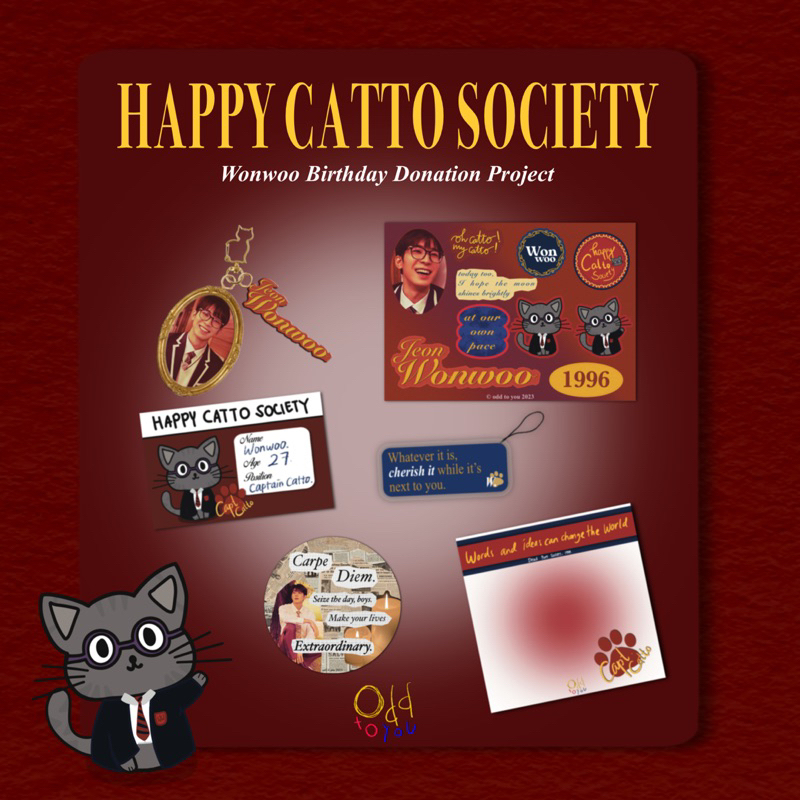 Jual [READY] Happy Catto Society (Wonwoo Birthday Project) | Shopee ...