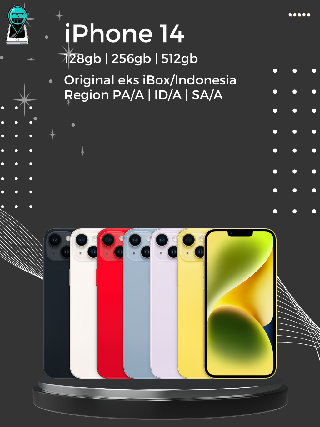 Jual HANDPHONE IP 14 128GB 256GB 512GB SECOND ORIGINAL FULLSET EX ...