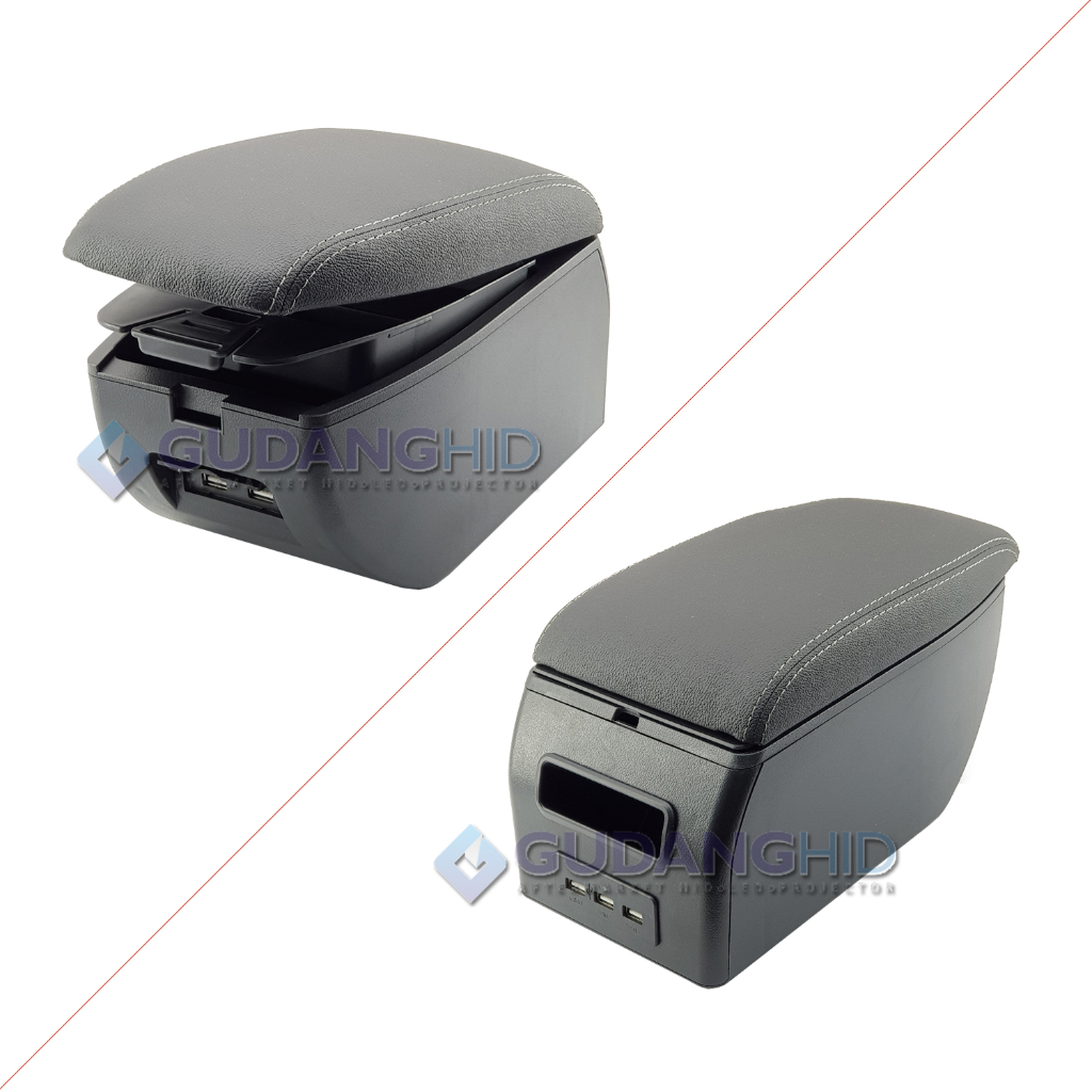 Jual Armrest Mobil Khusus Honda Brio Mobilio BRV 7 USB Port Charger ...