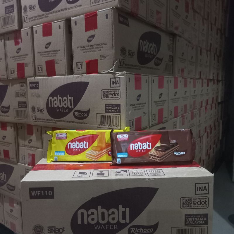 Jual wafer hajatan nabati 100 gram 1 dus isi 24 pcs | Shopee Indonesia