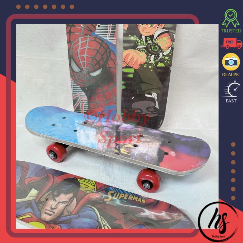 Jual Skateboard size S Papan Seluncur Anak Dewasa Ukuran Kecil Kayu ...
