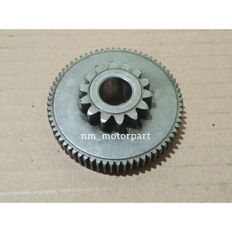Jual Gear Gir Gigi Penghantar Dobel Starter Suzuki Shogun 110/New Smash Bekas Original | Shopee ...