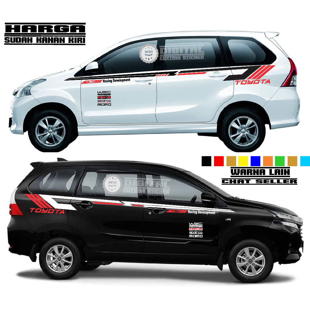 Jual stiker mobil avanza sticker list avanza keren | Shopee Indonesia