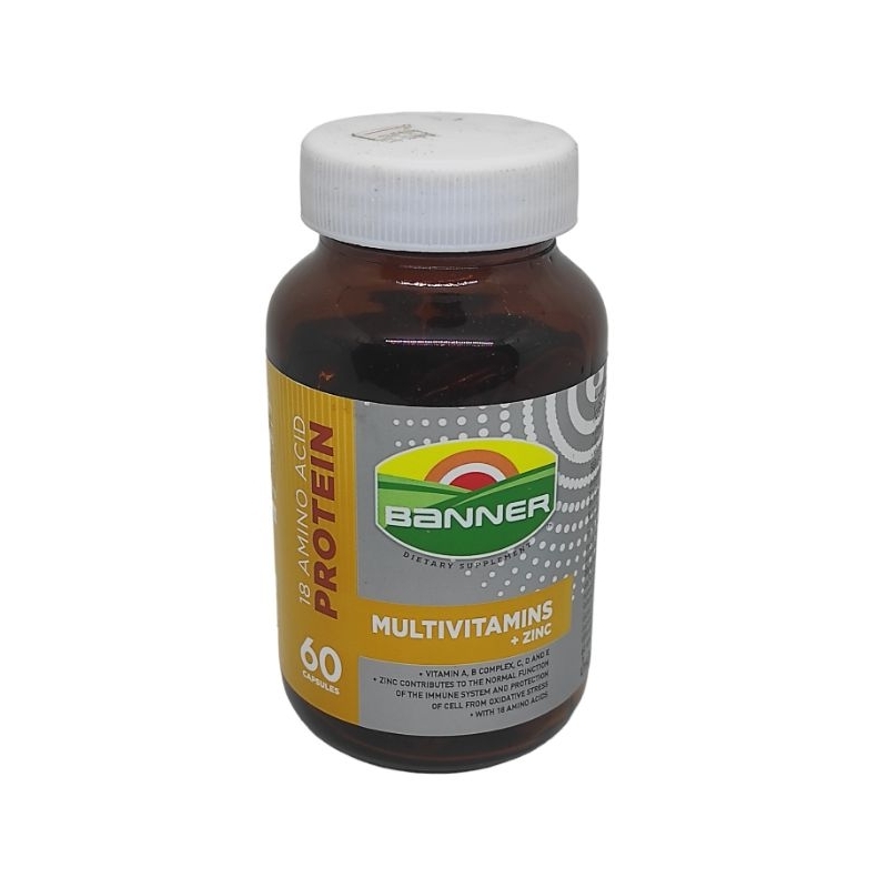 Jual New Banner Plus Multivitamin Dan Protein Isi 60 Capsul | Shopee ...