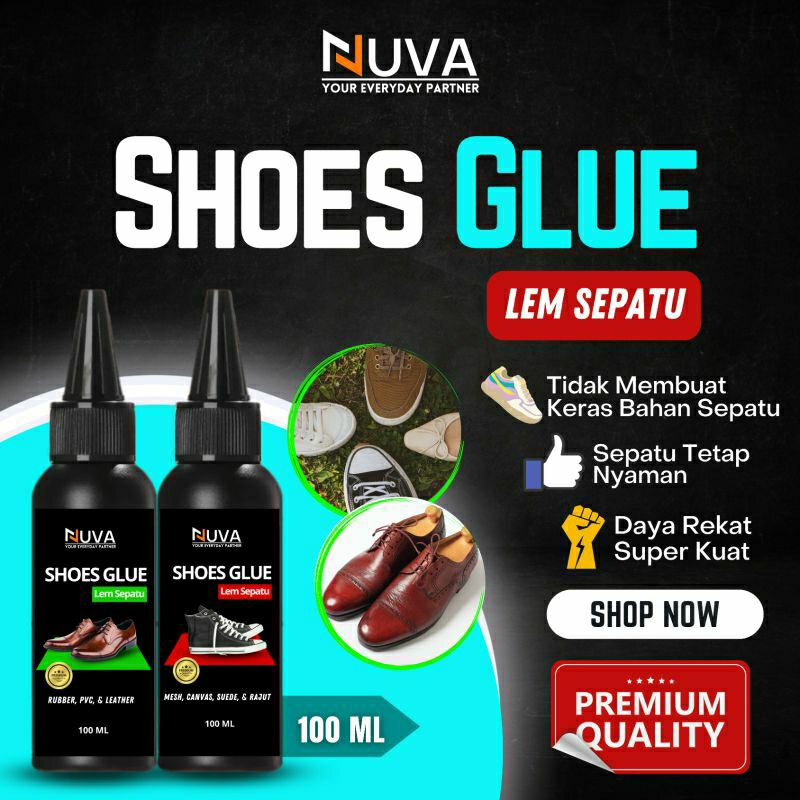 Jual NUVA - Shoes Glue Lem Sepatu Super Kuat Lem Sol Sepatu | Shopee ...