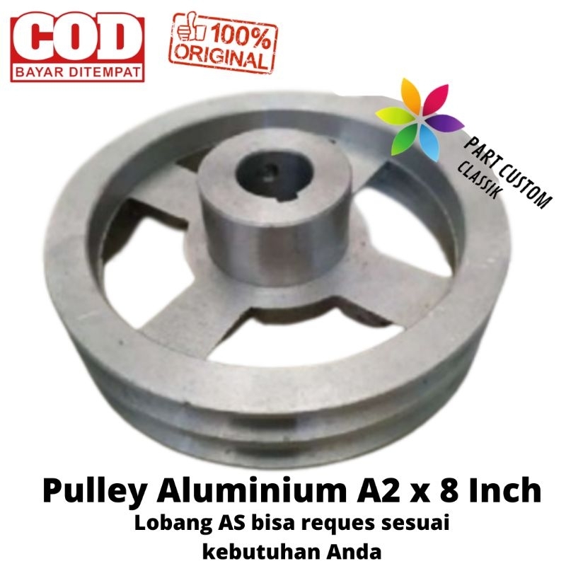 Jual Pulley pully puli Puley Poli polly A2 x 8 inch Bebas reques ...