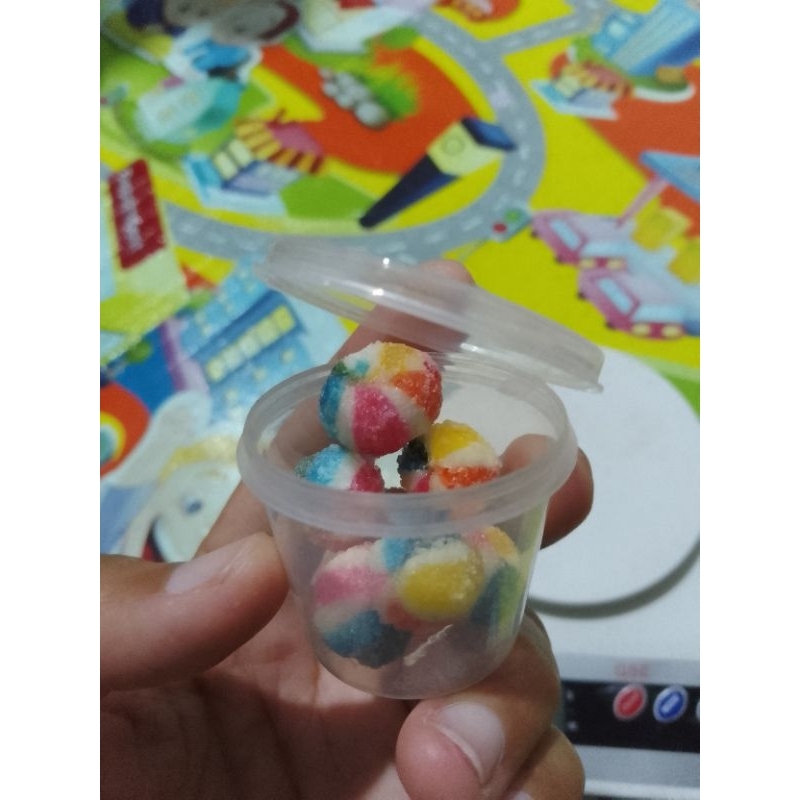 Jual permen marble pelangi/permen stiky/permen buah/permen bantal ...