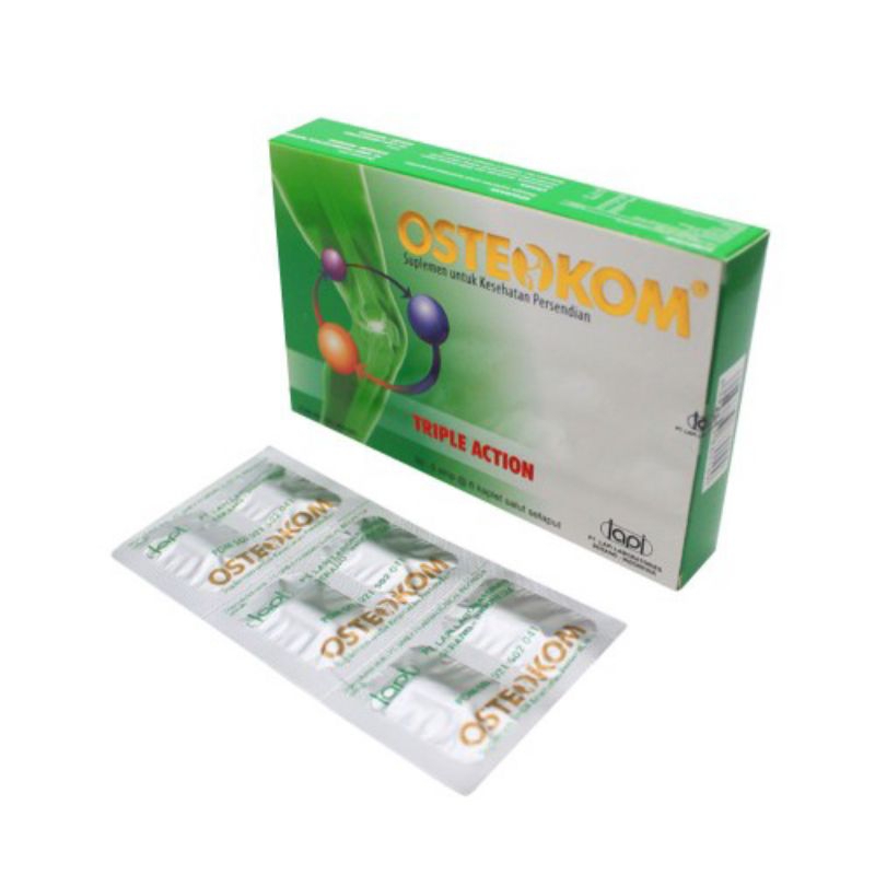 Jual Osteokom Strip isi 6 Kaplet/Suplemen Untuk Sendi;osteokomkap ...