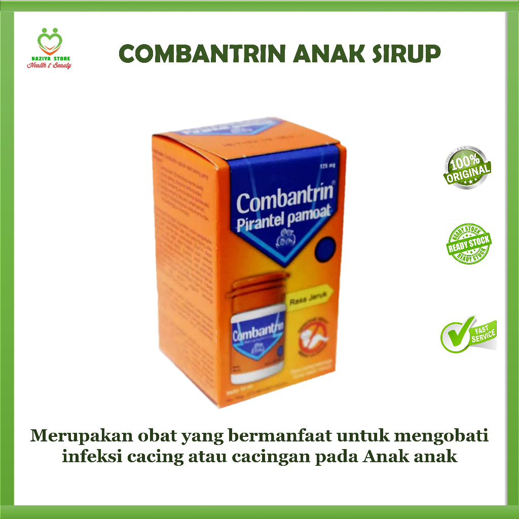 Jual COMBANTRIN ANAK SIRUP RASA JERUK 10 ML Obat Cacing Anak | Shopee ...