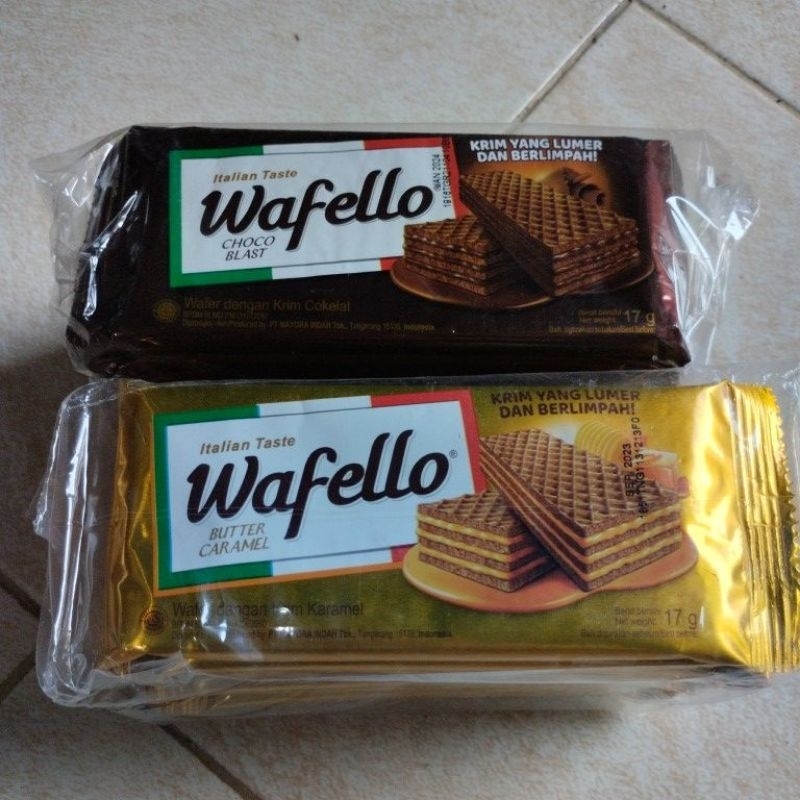 Jual Roma Wafello Wafer Cokelat / Karamel - 1 pcs (isi 10) | Shopee ...