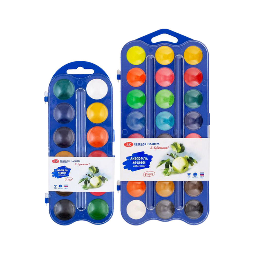 Jual [Artopia] 12 24 Colors Nevskaya Palitra I AM AN ARTISTS Watercolor ...