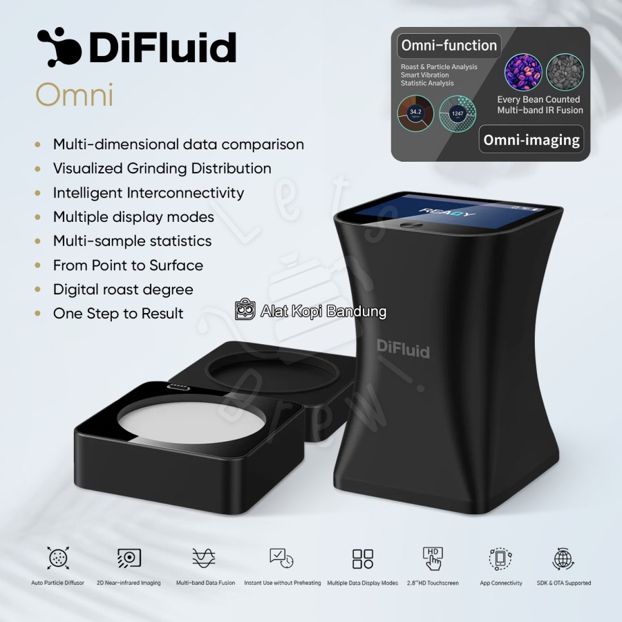 Jual DiFluid Omni Professional Coffee Roast and Particle Analyzer 2in1 | Shopee Indonesia