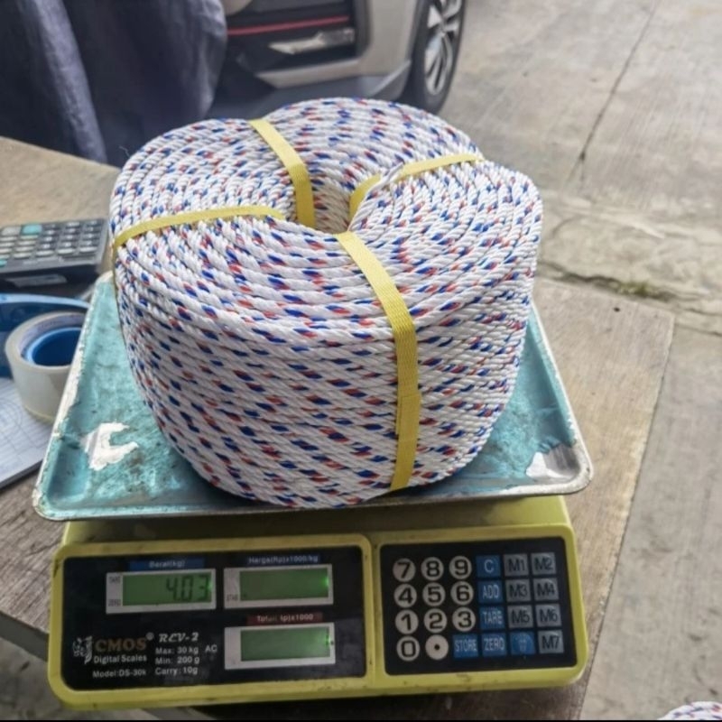 Jual tali tambang pengikat pompa satelit size 6mm harga per roll ...