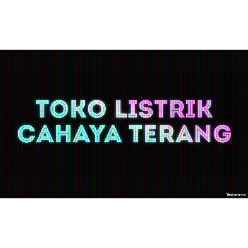 Jual Lampu tulisan TOKO LISTRIK CAHAYA TERANG / JUAL DAN SERVICE LAMPU ...