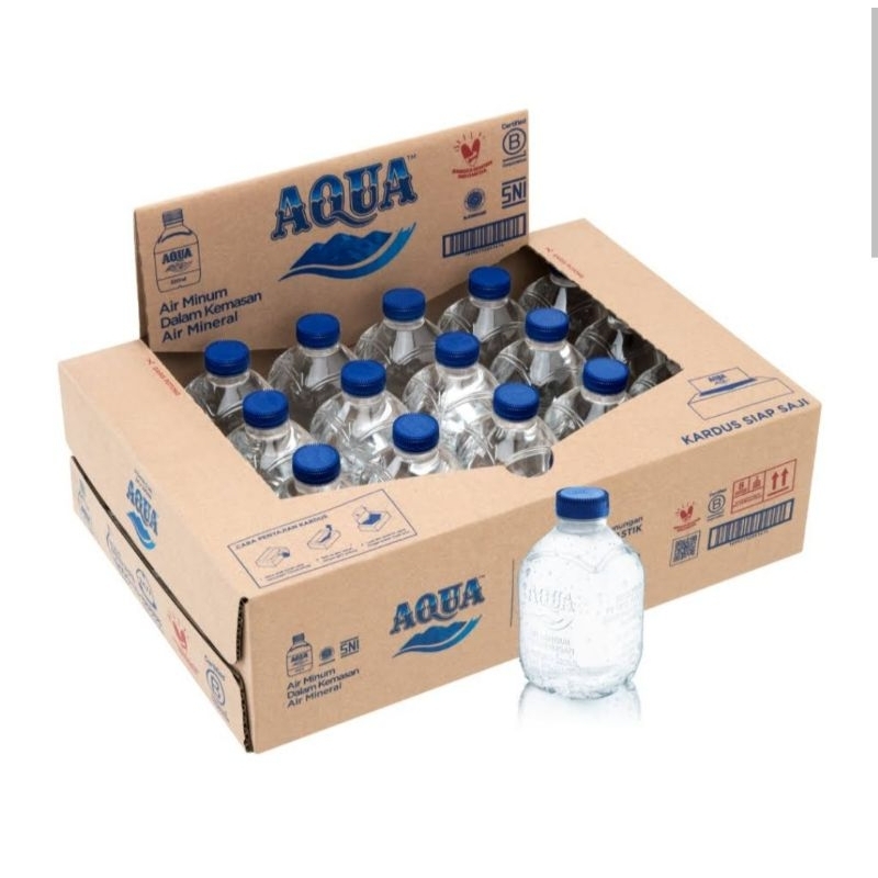 Jual Aqua Cube 220ml Botol Mini Limited Edition 1 Dus/Karton isi 24 (Khusus Instan) | Shopee ...