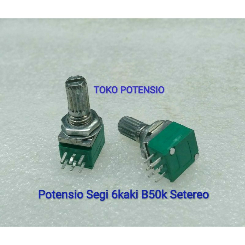 Jual POTENSIO SEGI B50K 6KAKI 3+3 SEREREO | Shopee Indonesia