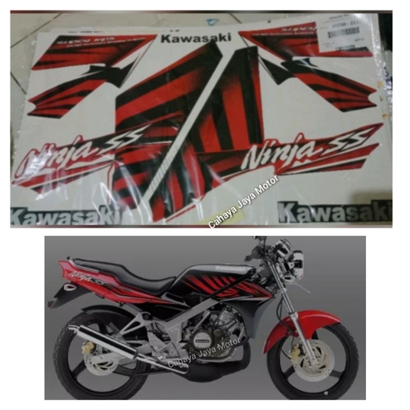 Jual Striping Stiker Ninja Ss loreng 2014/ 2015 Merah hitam Asli ...