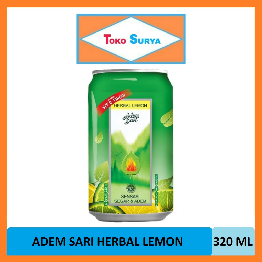 Jual Adem Sari Herbal Lemon Kaleng 320 Ml | Shopee Indonesia