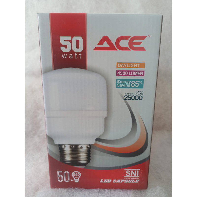 Jual Lampu Led Bohlam Ace Capsule 50 watt | Shopee Indonesia