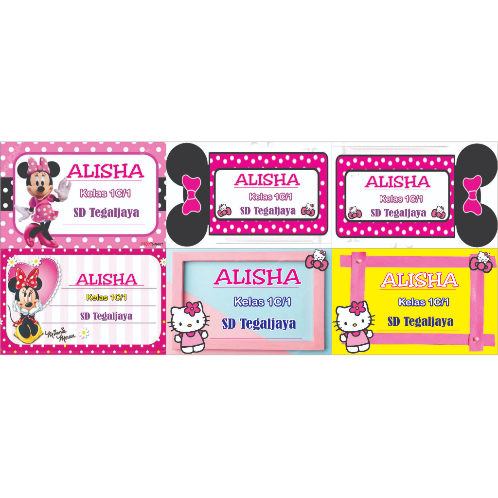 Jual Stiker nama | Sticker Name Buku | Shopee Indonesia
