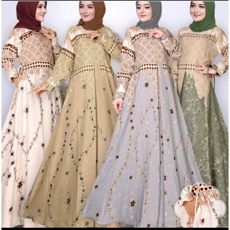 Jual GAMIS SILK PREMIUM READY UKURAN JUMBO (6L) + BISA SERAGAM | Shopee ...
