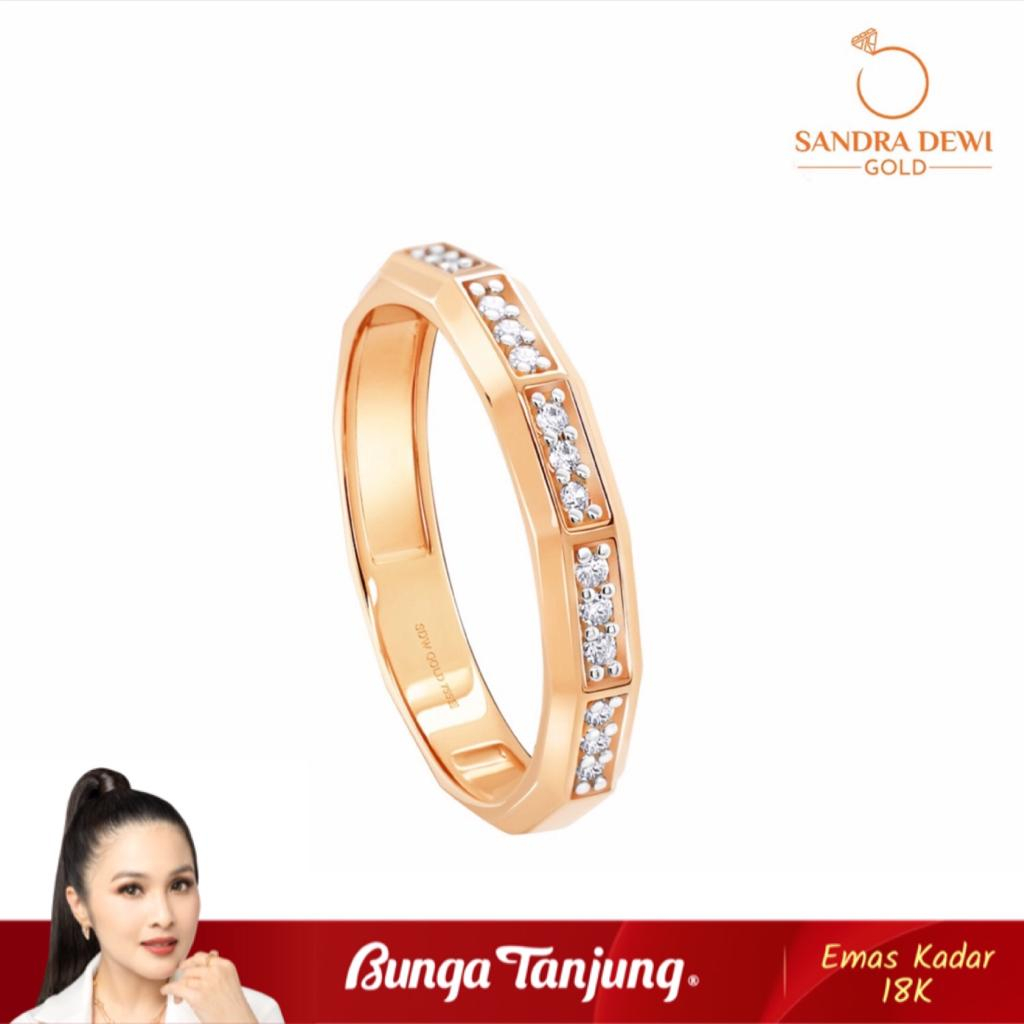 Jual CINCIN GEOMETRIC SIGMA B - SANDRA DEWI - EMAS 18K - BUNGA TANJUNG ...
