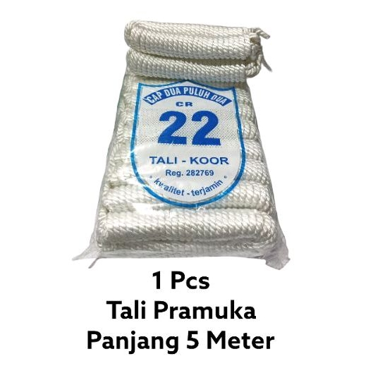 Jual TALI PRAMUKA / KOOR PANJANG 5 METER / 1 PCS | Shopee Indonesia