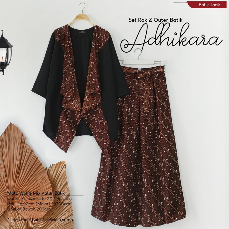 Jual [ORI SVJ] SETELAN BATIK ROK OUTER BLOUSE MODEL TERBARU REMAJA ABG ...