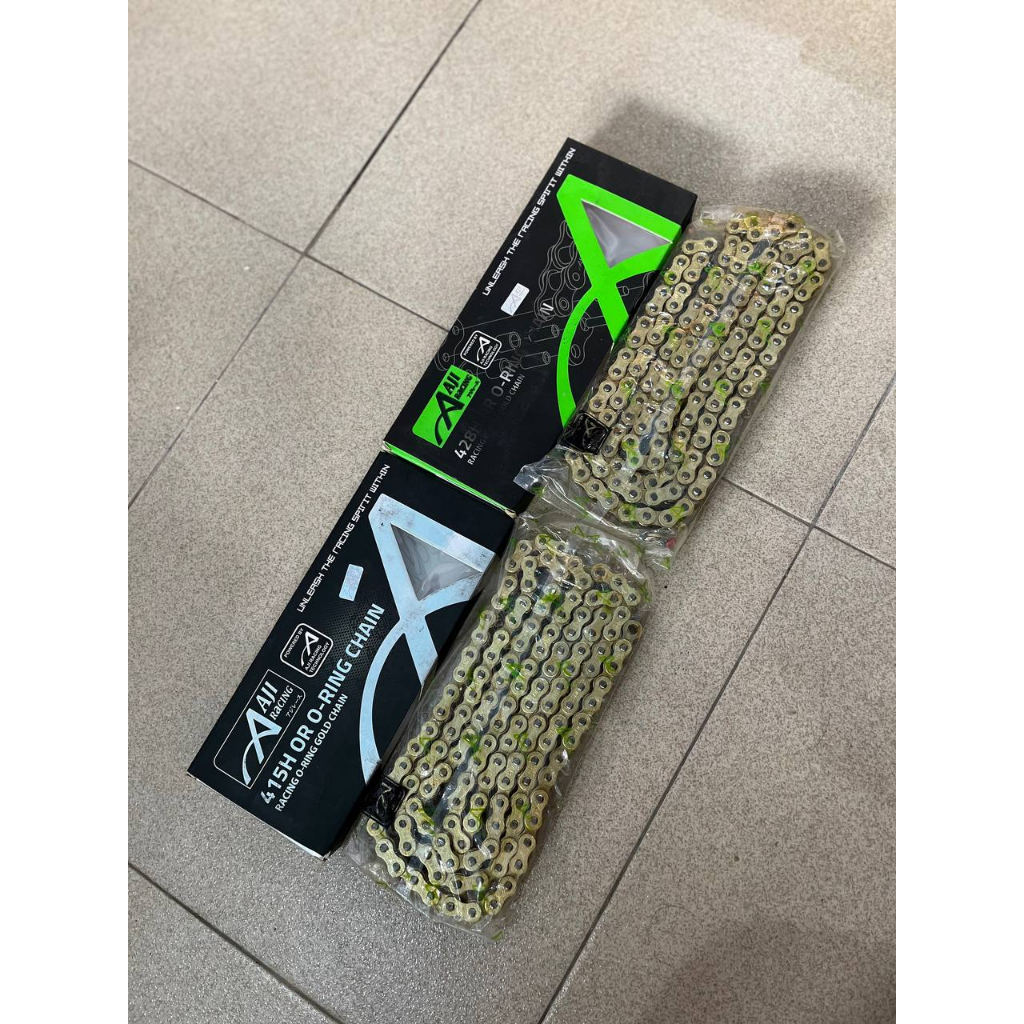 Jual RANTAI CHAIN 415 428 138L ORING AJI RACING GOLD | Shopee Indonesia