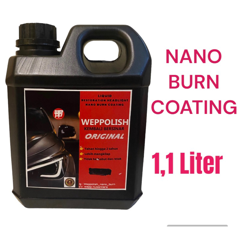Jual liquid nano burn coating isi 1,1 liter | Shopee Indonesia