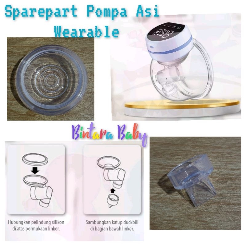 Jual Sparepart Pompa Asi Electric LED Handsfree Wearable Breastpump ...