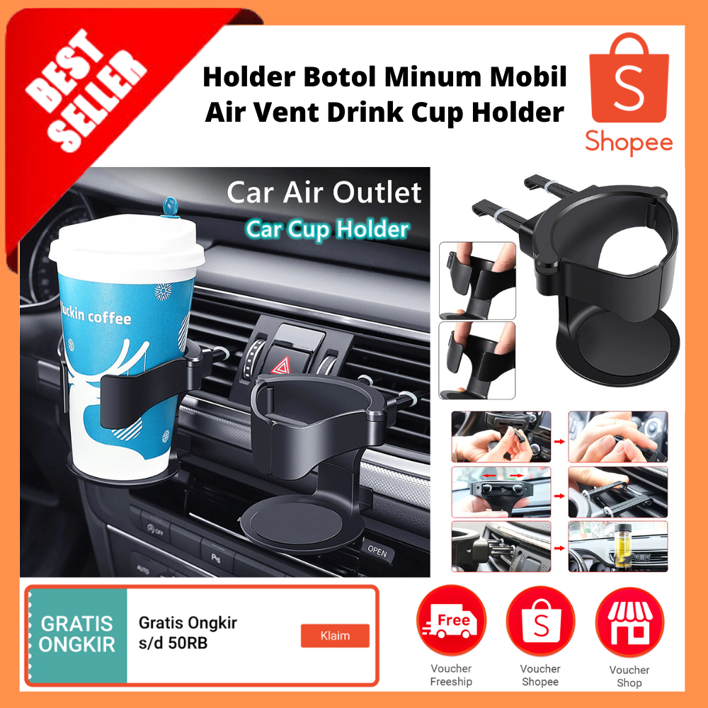 Jual Holder Botol Minum Mobil Air Vent Drink Cup Holder / Pemegang ...