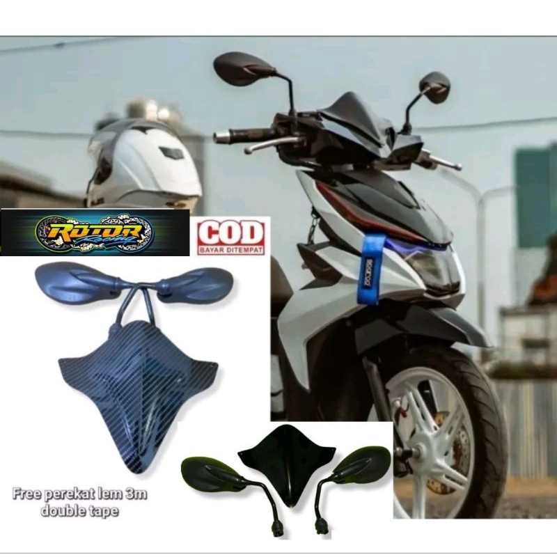 Jual Paket variasi beat new esl beat fi beat deluxe spion x1 plus visor ...