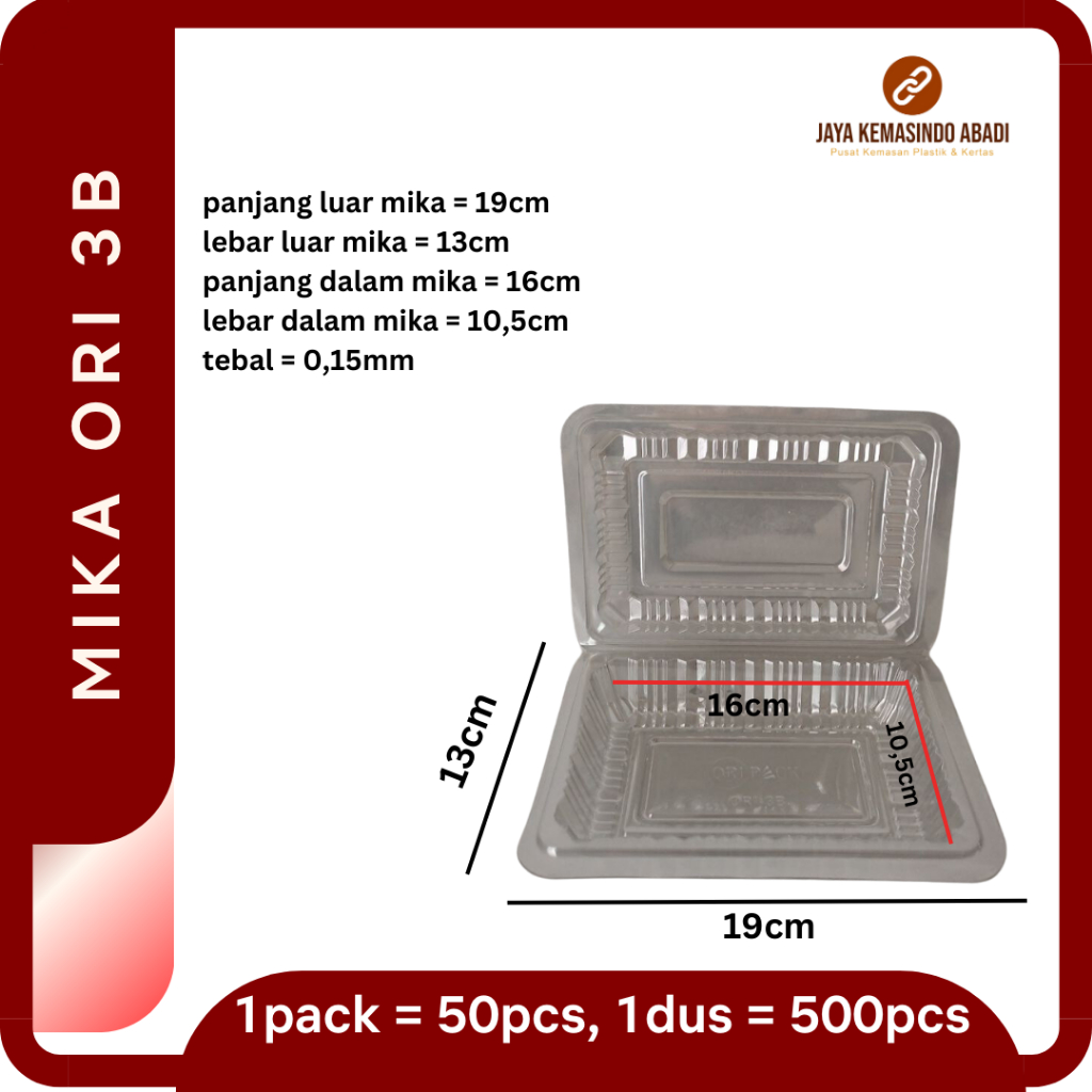 Jual Mika Snack 3B | Mika plastik bening ukuran 3 b | Mika kue bening isi 100pcs | Shopee Indonesia